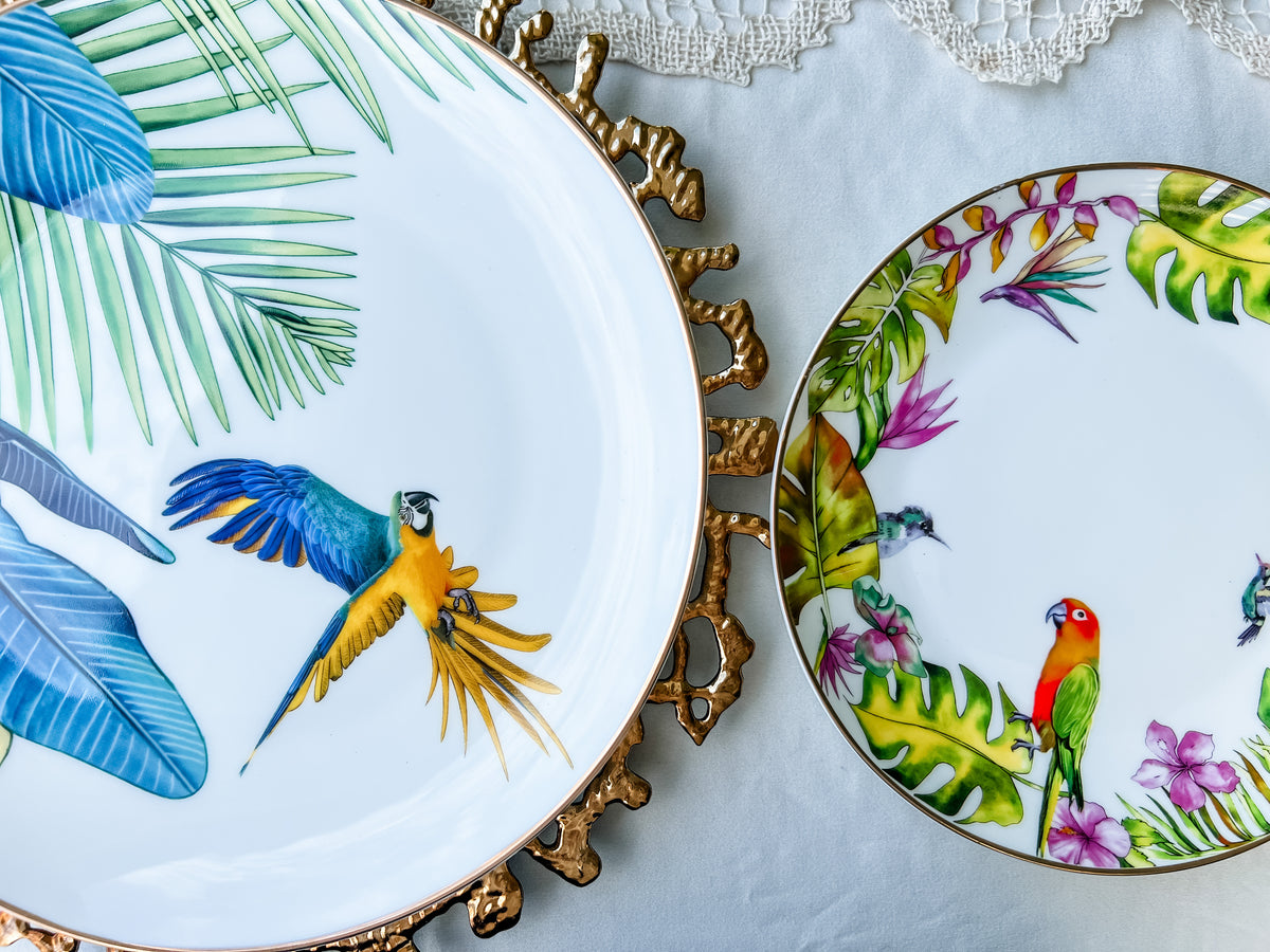 Caroline Dinner and Salad Plate Set – at home with Maria