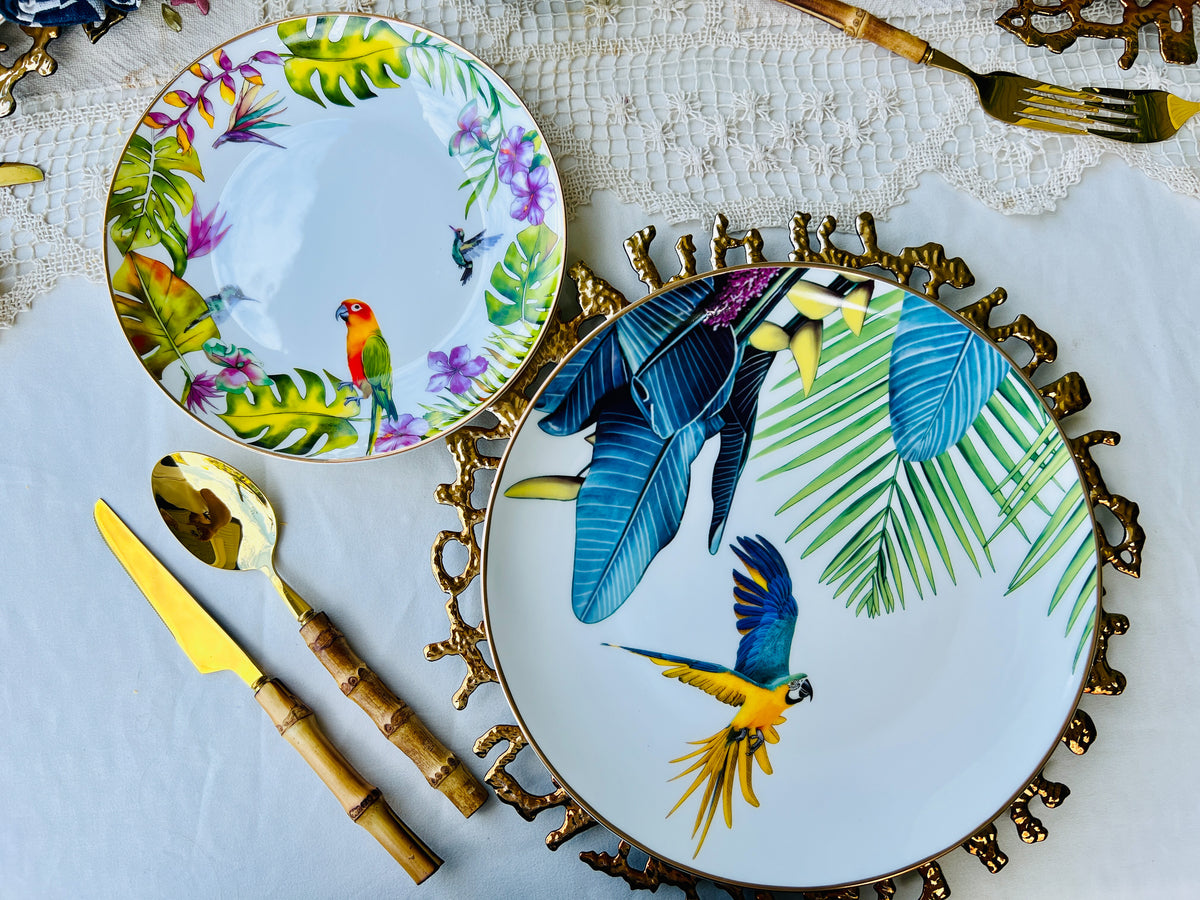 Caroline Dinner and Salad Plate Set – at home with Maria