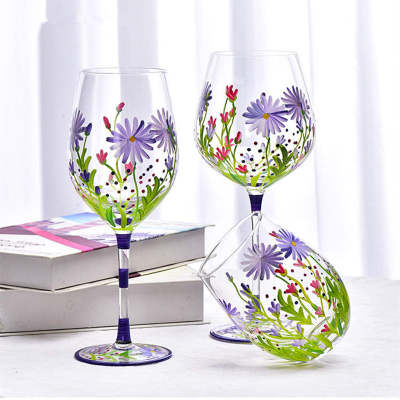 Margaret Hand Painted Glassware Set – at home with Maria