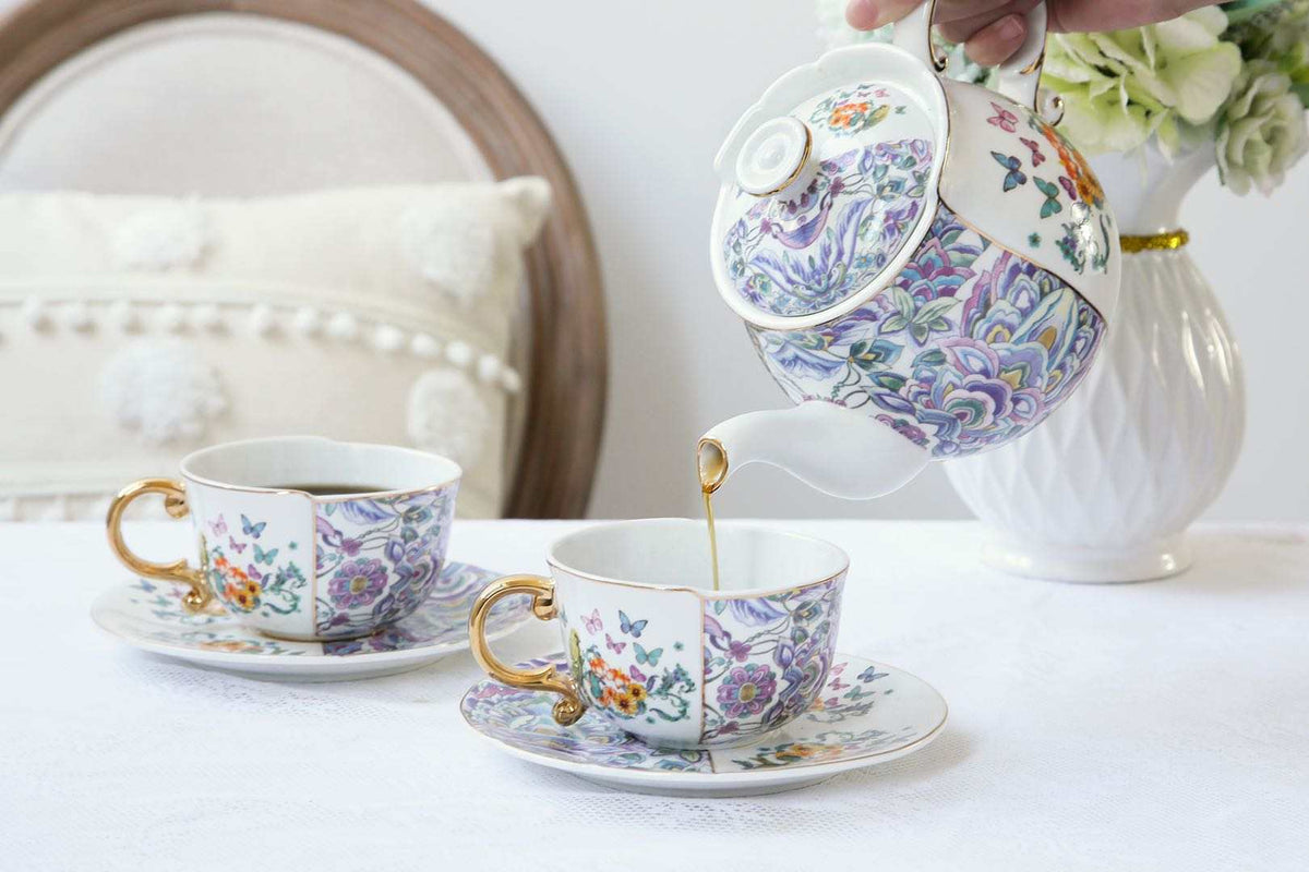 Peri Butterflies Mismatch Tea Set – at home with Maria